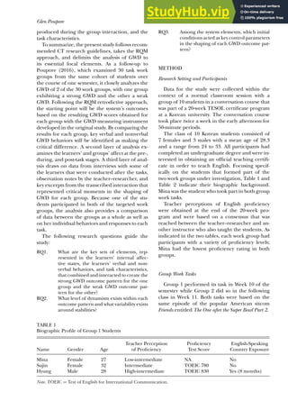 A Complex Systems Investigation Of Group Work Dynamics In L2 ...