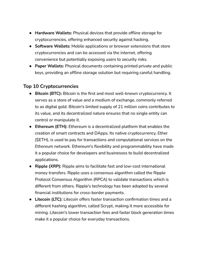 A Comprehensive Beginner S Guide To Cryptocurrency Pdf Internet