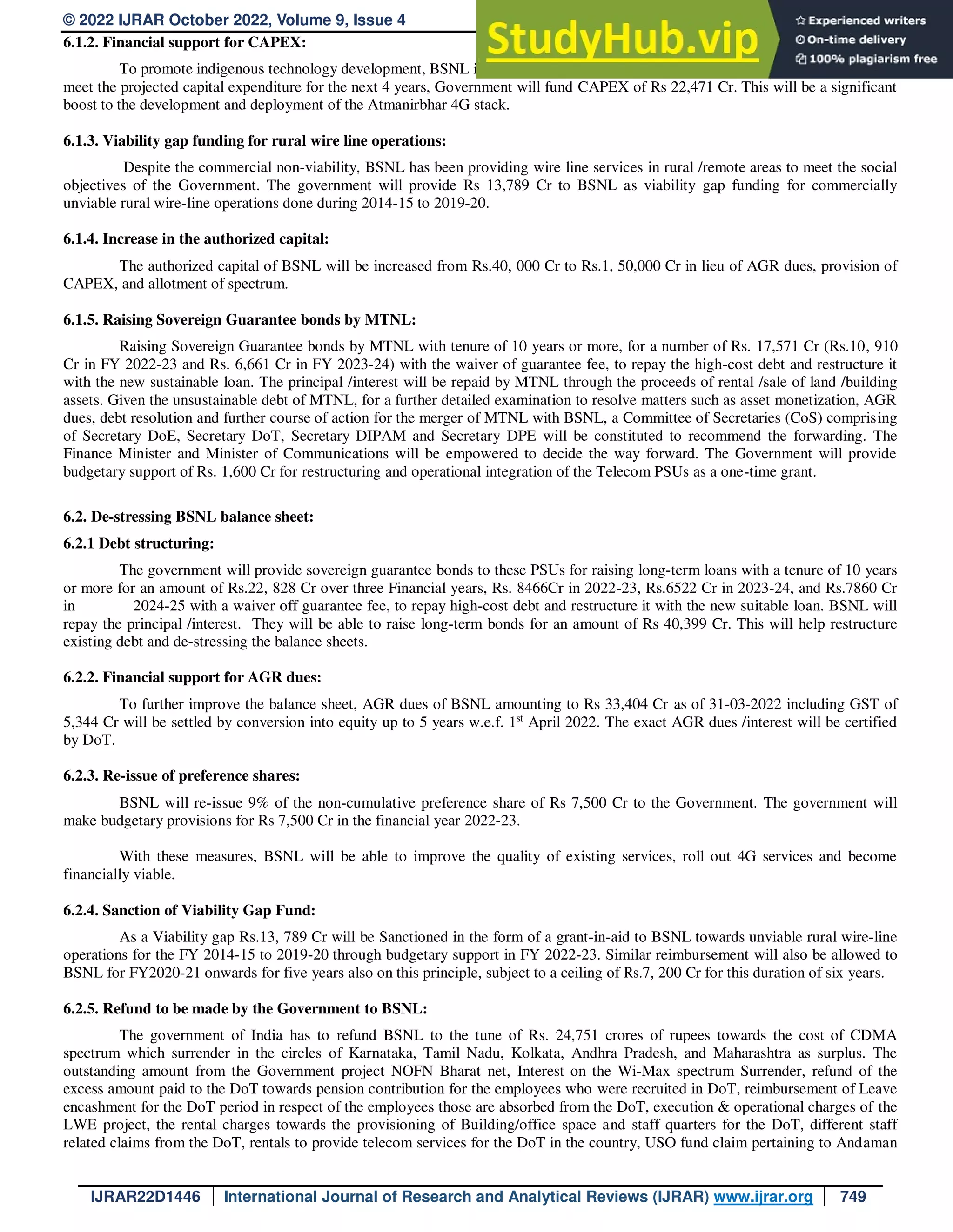 A COMPREHENSIVE CASE STUDY WILL REVIVAL PLANS PROSPEROUS OR PERISH ...