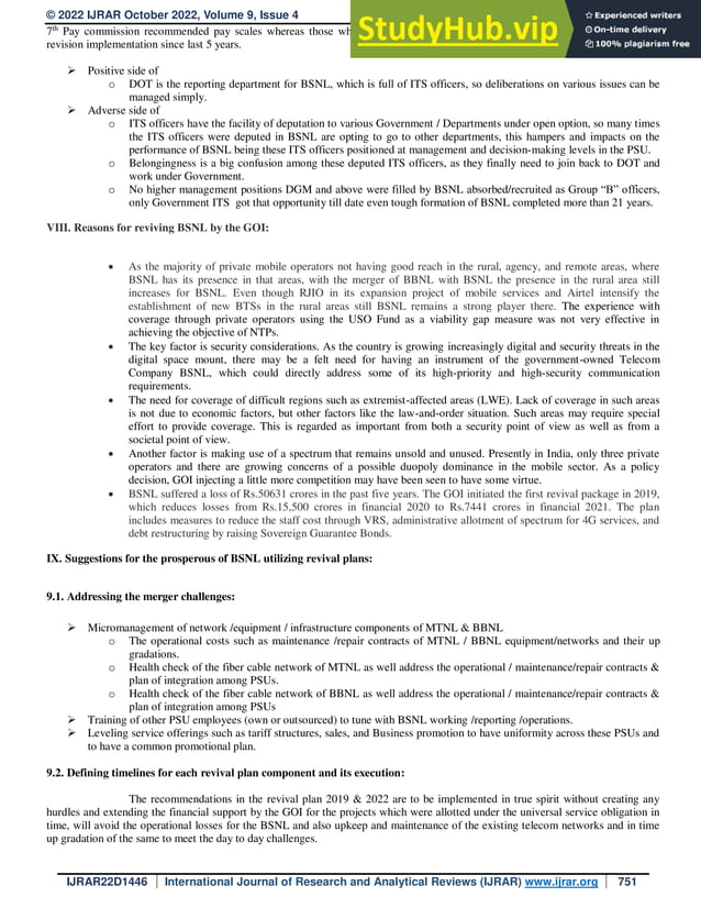 A COMPREHENSIVE CASE STUDY WILL REVIVAL PLANS PROSPEROUS OR PERISH ...