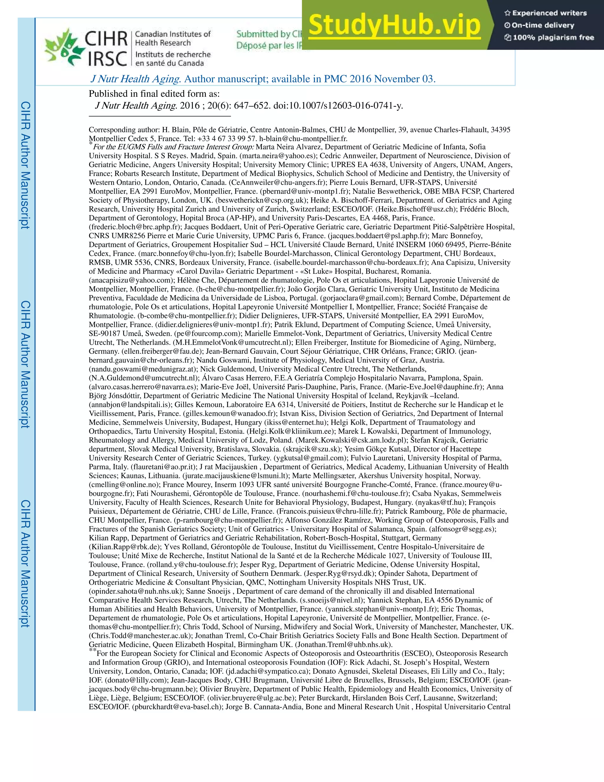 A Comprehensive Fracture Prevention Strategy In Older Adults The ...