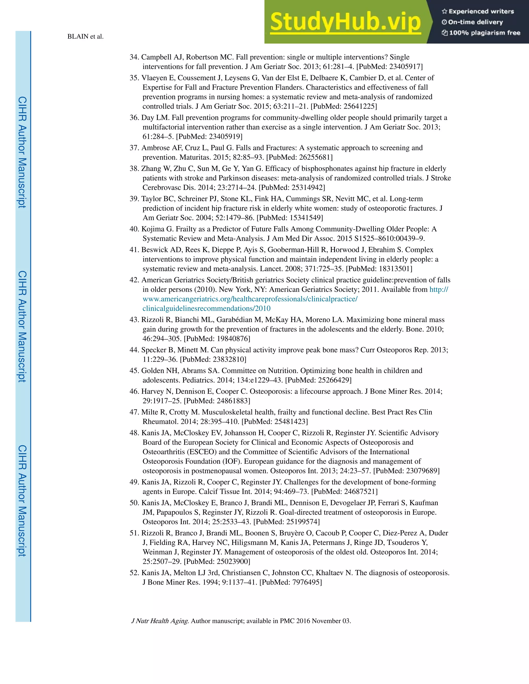 A Comprehensive Fracture Prevention Strategy In Older Adults The ...