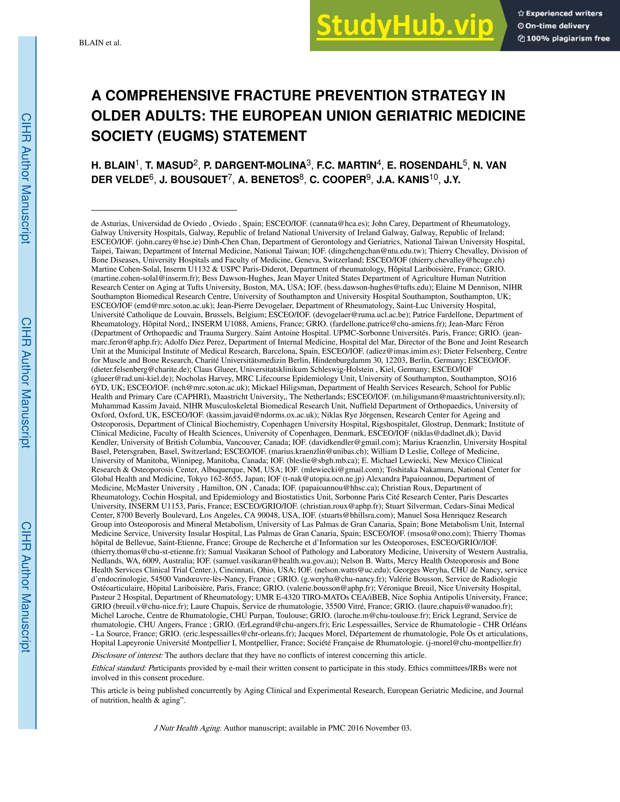 A Comprehensive Fracture Prevention Strategy In Older Adults The ...