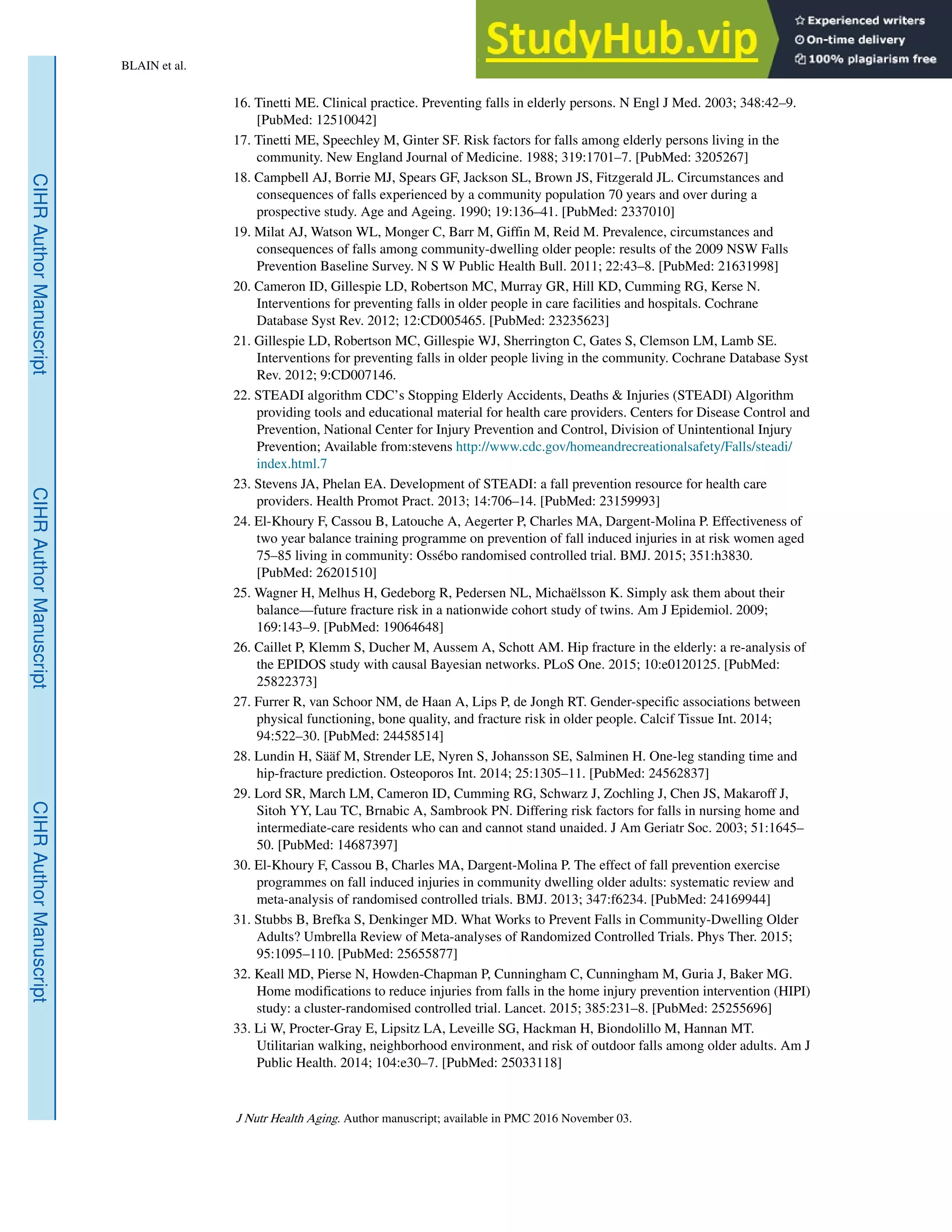 A Comprehensive Fracture Prevention Strategy In Older Adults The ...