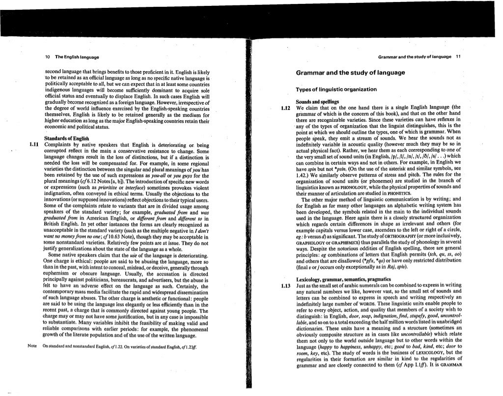 A comprehensive grammar of the english language quirk greenbaum leech ...