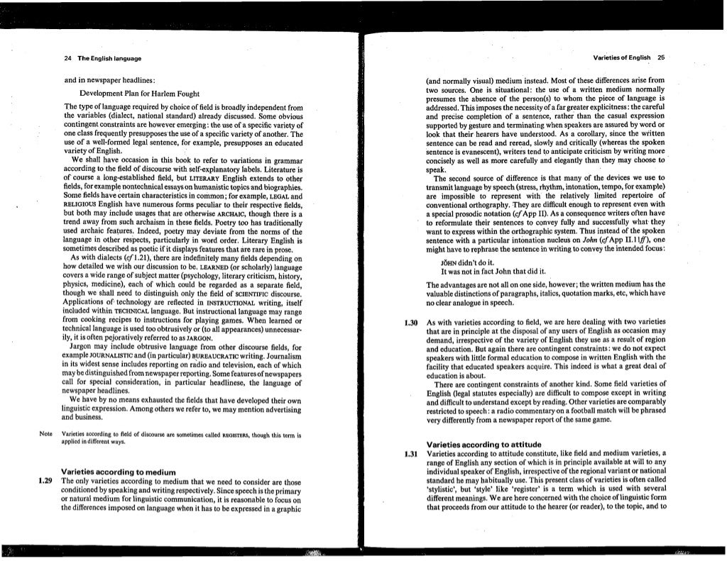 A comprehensive grammar of the english language quirk greenbaum leech ...