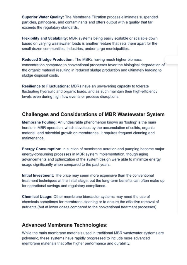 A Comprehensive Guide for Mastering MBR Wastewater Treatment | PDF