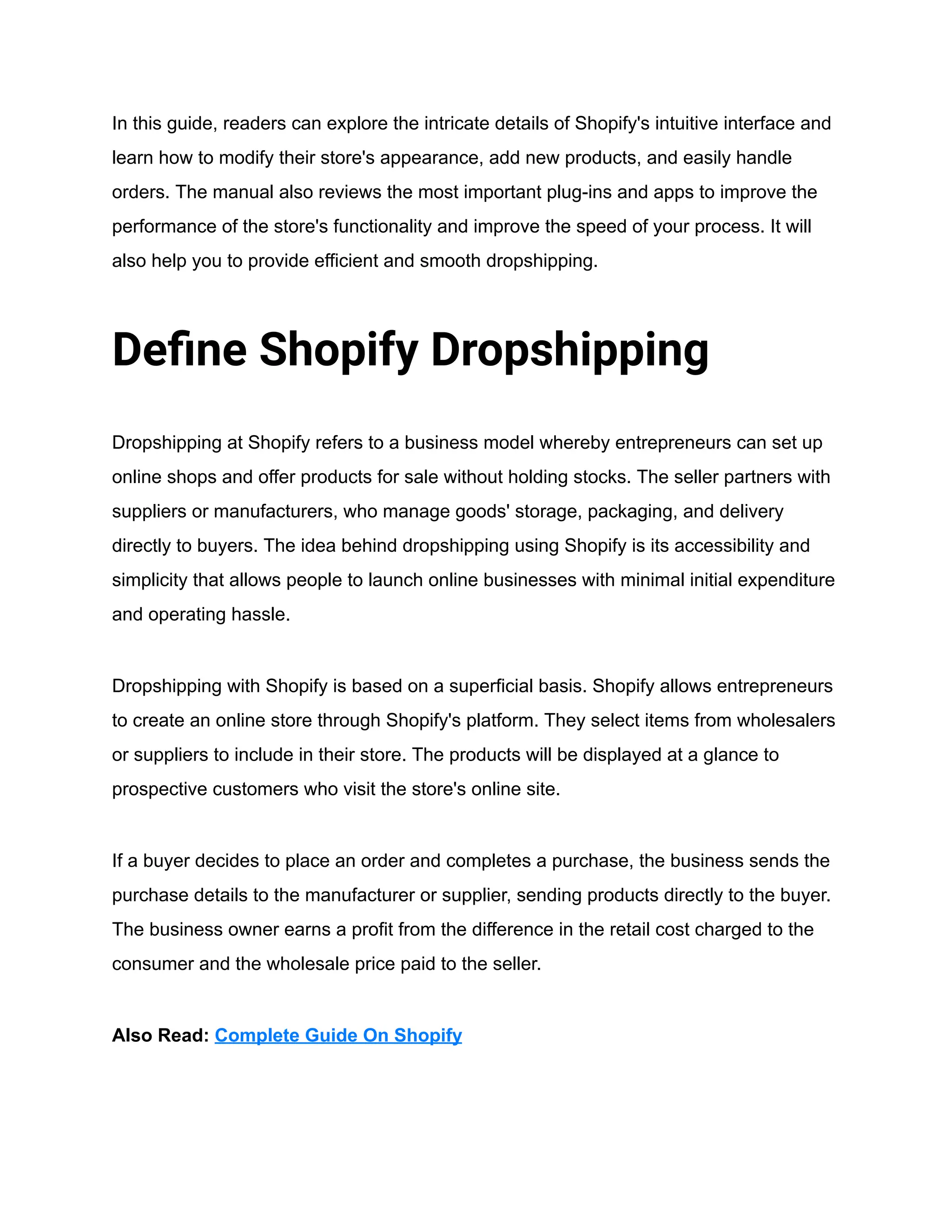 A Comprehensive Guide_ How To Dropship on Shopify.pdf