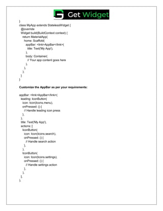 A Comprehensive Guide of Flutter AppBar Widget.pdf