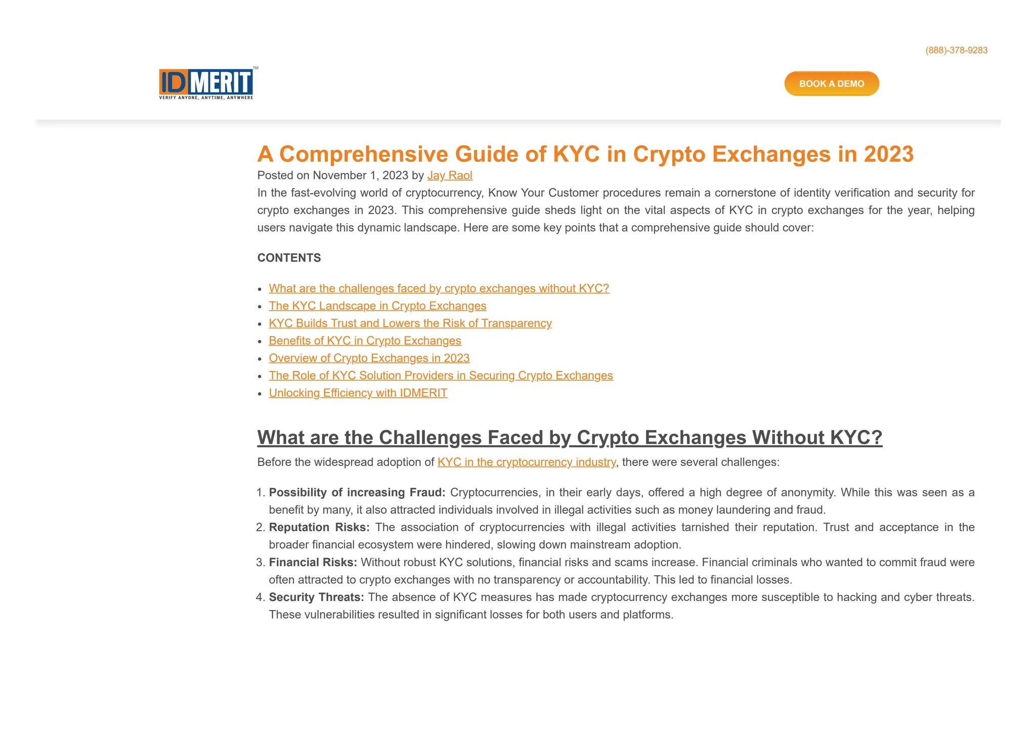 A Comprehensive Guide of KYC in Crypto Exchanges in 2023.pdf