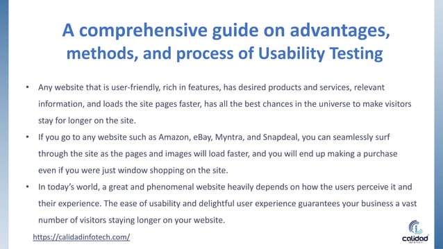 A comprehensive guide on advantages, methods, and process of Usability ...