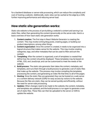 A Comprehensive Guide on Building Lightning-Fast Websites with React ...