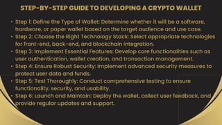 A Comprehensive Guide on Crypto Wallet Development by Intelisync | PPTX