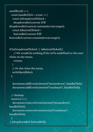 A comprehensive guide on developing responsive and common react filter component | PDF | Web ...