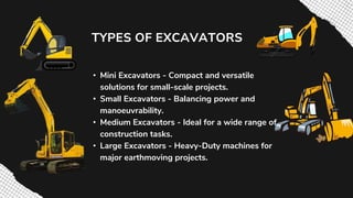 A Comprehensive Guide on Excavators | PPTX