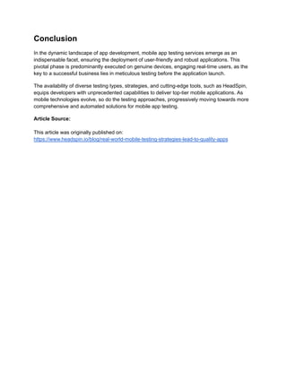 A Comprehensive Guide on Implementing Real-World Mobile Testing ...