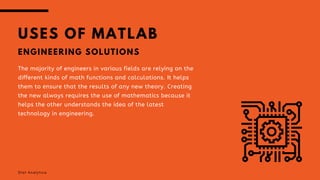 A comprehensive guide on the uses of MATALAB | PPT