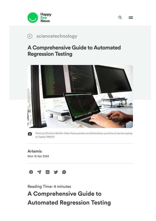 A Comprehensive Guide To Automated Regression Testing 2pdf