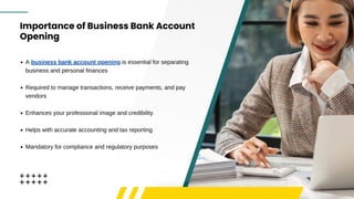 A Comprehensive Guide to Business Bank Account. | PDF