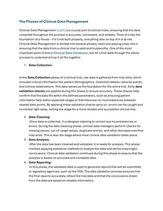 A Comprehensive Guide to Clinical Data Validation | PDF