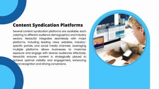 A Comprehensive Guide to Content Syndication with NewsUSA | PPTX