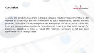 A Comprehensive Guide to CSR Reporting in India-Forms, Importance, and ...