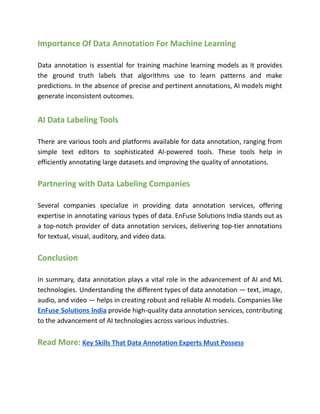 A Comprehensive Guide To Different Types Of Data Annotation: Text ...