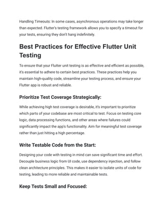 A Comprehensive Guide to Essential Workflows for Improving Flutter Unit ...