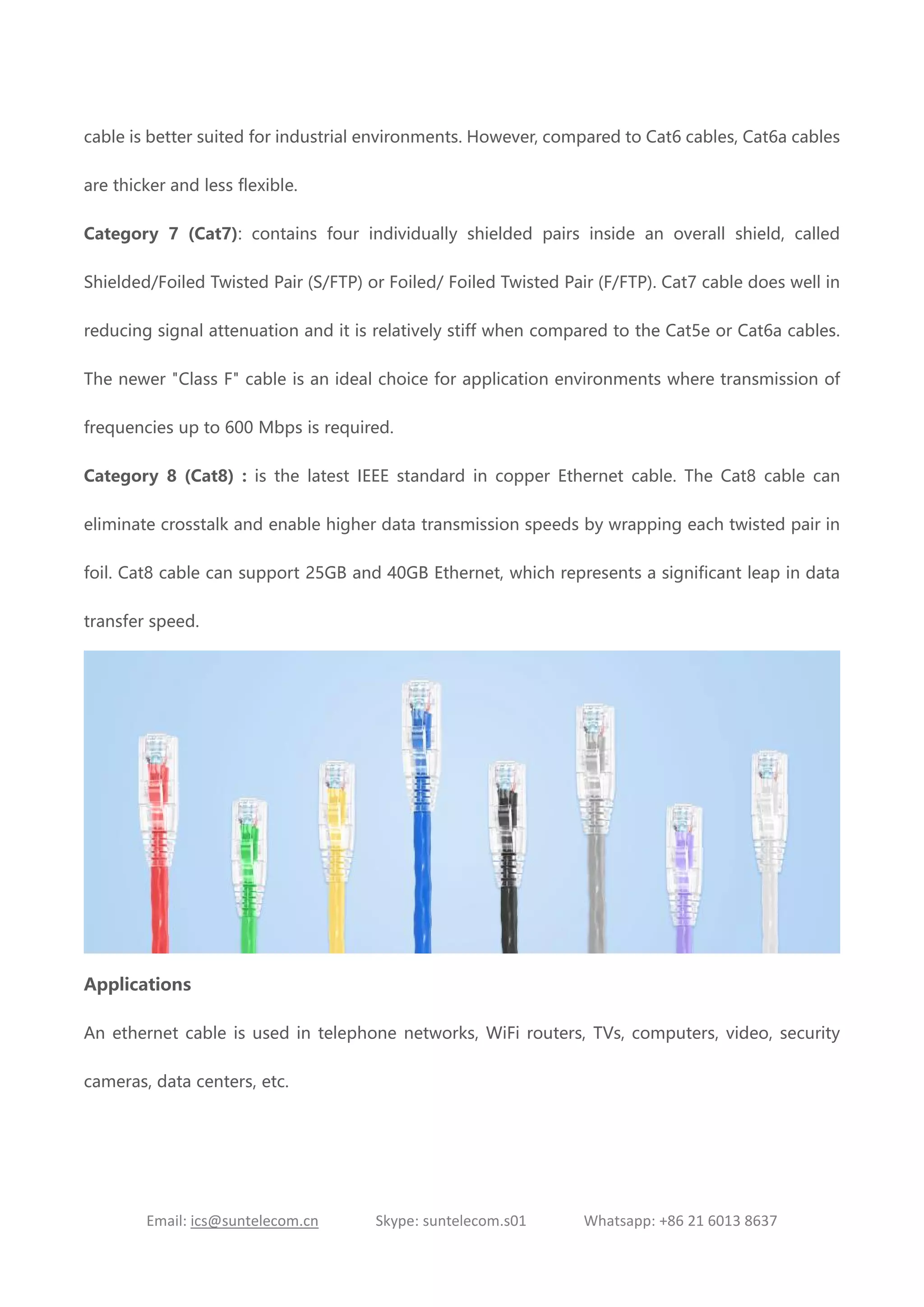 A Comprehensive Guide to Ethernet Cable | PDF