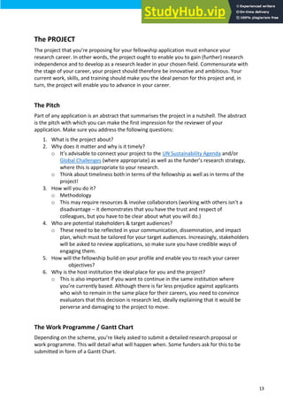 A Comprehensive Guide To Fellowship Applications | PDF