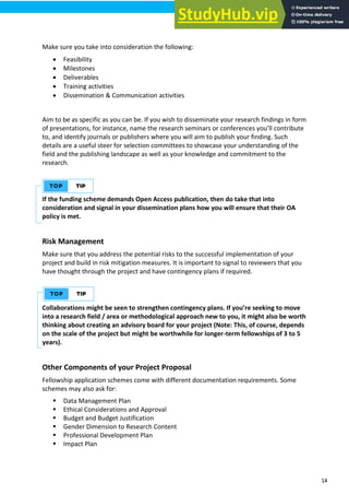 A Comprehensive Guide To Fellowship Applications | PDF