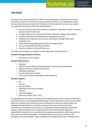 A Comprehensive Guide To Fellowship Applications | PDF