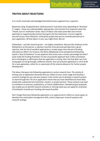 A Comprehensive Guide To Fellowship Applications | PDF