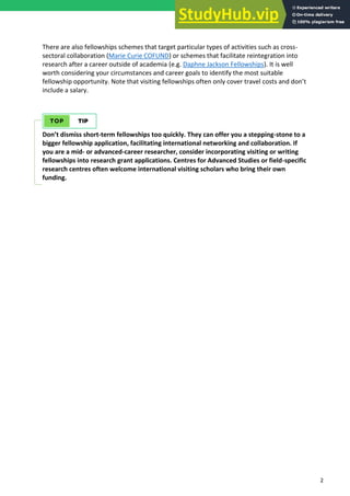 A Comprehensive Guide To Fellowship Applications | PDF