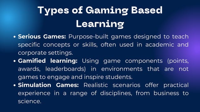 A Comprehensive Guide to Game-Based Learning Solutions | PPT