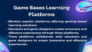 A Comprehensive Guide to Game-Based Learning Solutions | PDF