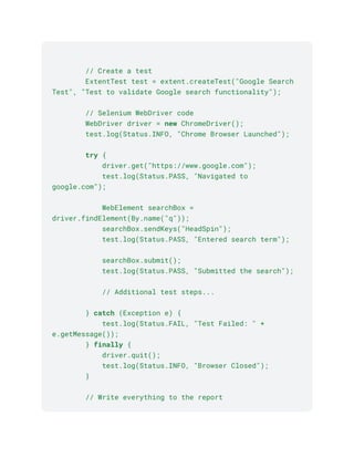 A Comprehensive Guide to Generating Extent Reports in Selenium.pdf