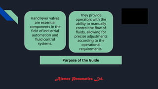 A Comprehensive Guide to Hand Lever Valves | PPTX