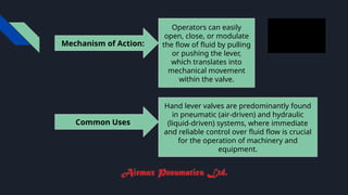 A Comprehensive Guide to Hand Lever Valves | PPTX