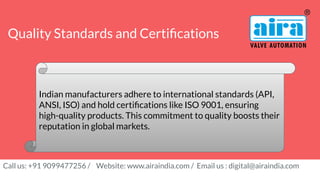 A Comprehensive Guide to Indian Valve Manufacturers | PDF