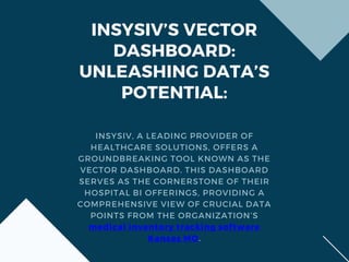 A Comprehensive Guide to INSYSIV ‘s Vector Dashboard | PPT