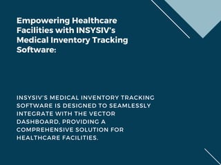 A Comprehensive Guide to INSYSIV ‘s Vector Dashboard | PPT