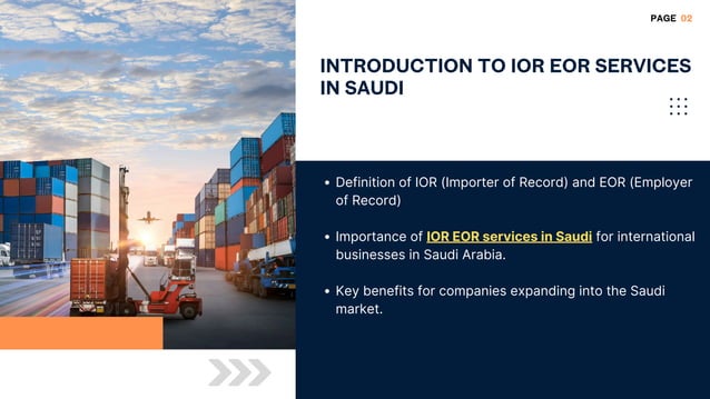 A comprehensive guide to IOR EOR services in Saudi | PDF