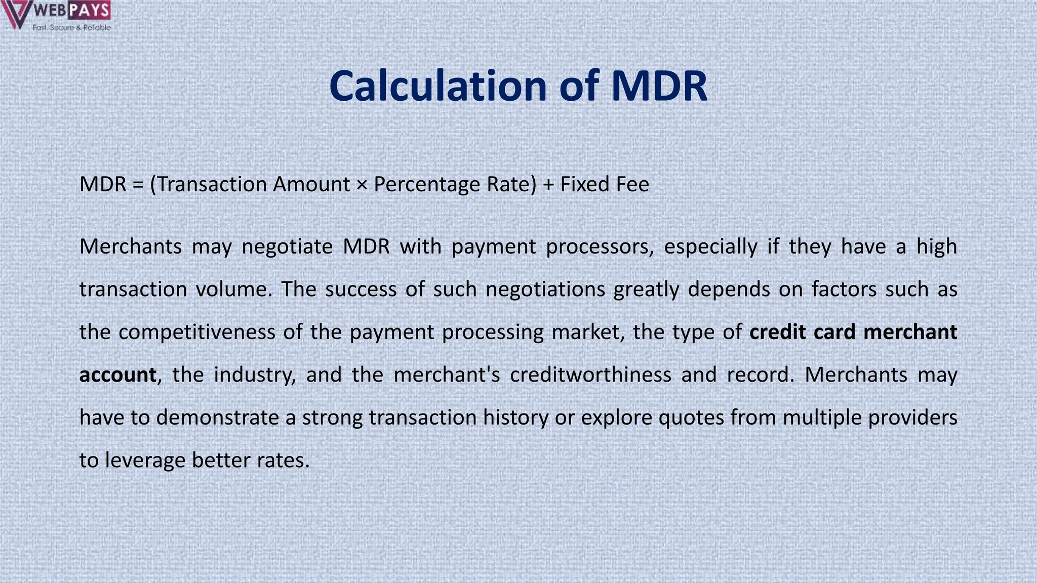 A Comprehensive Guide To Merchant Discount Rate | PPTX
