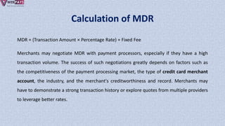 A Comprehensive Guide To Merchant Discount Rate | PPTX