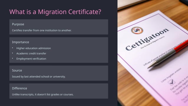 A Comprehensive Guide to Obtaining a Migration Certificate | PPT