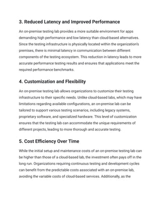A Comprehensive Guide to Optimizing Efficiency in On-Premises Testing ...