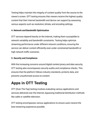 A Comprehensive Guide to OTT Testing_ Benefits, Challenges and Their ...