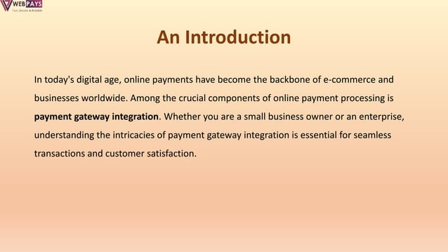 A Comprehensive Guide To Payment Gateway Integration Ppt