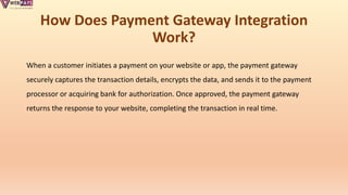 A Comprehensive Guide To Payment Gateway Integration | PPTX